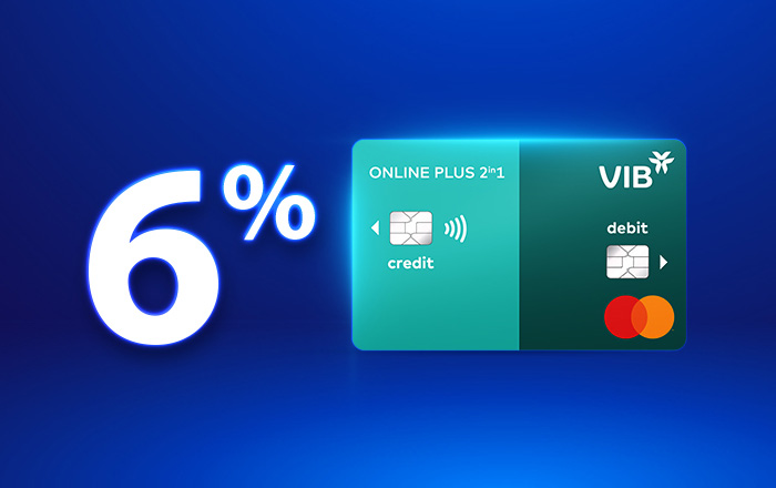 Ưu đãi mới dành cho khách hàng thẻ Online Plus 2in1 | VIB